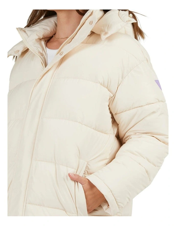 Roxy Step Out Padded Jacket in Beige | MYER