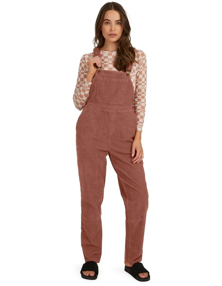 Roxy Jana Cord Dungarees in Brown | MYER