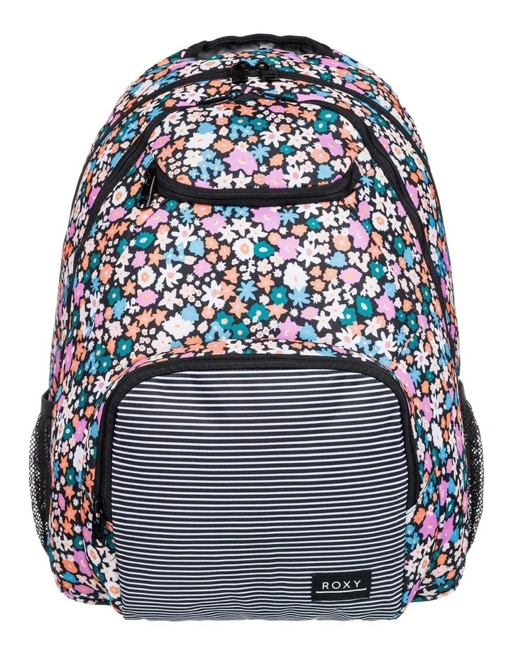Roxy Shadow Swell Printed Medium Backpack in Black Multi | MYER