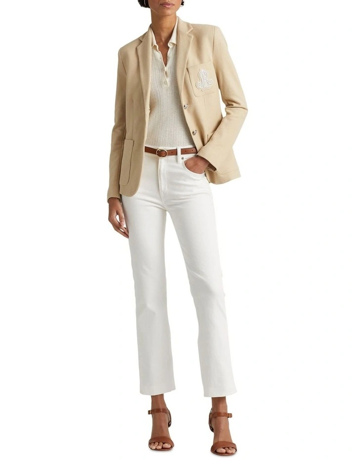 Lauren Ralph Lauren Bullion Jacquard Blazer in Brown | MYER
