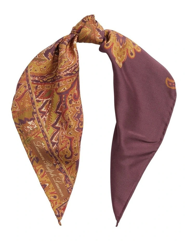 Lauren Ralph Lauren Cameron Paisley Silk Habotai Scarf | MYER