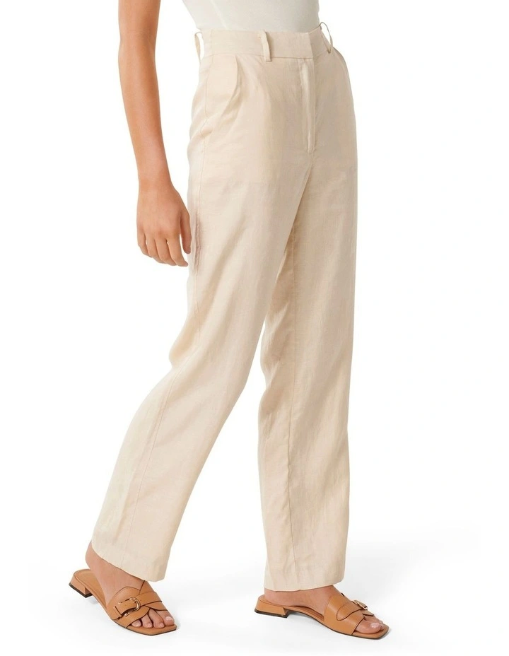 Forever New Loretta Linen Pants in Beige | MYER