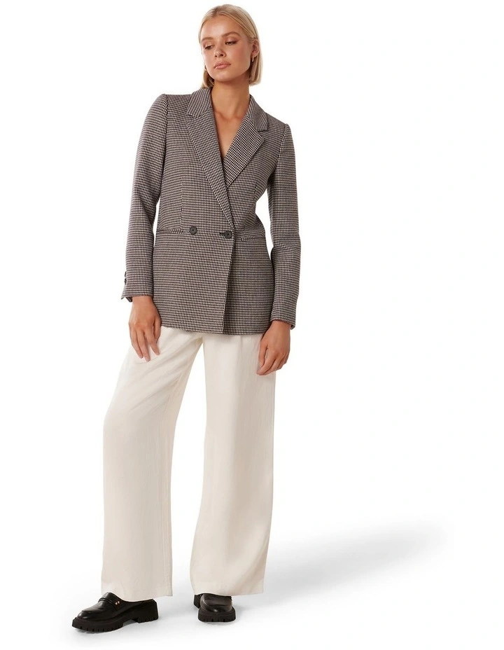 Forever New Kate Double Breasted Blazer in Multi Check | MYER