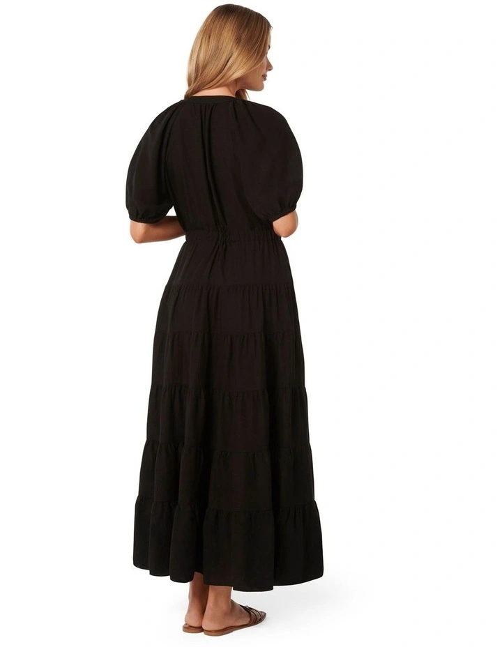 Forever New Gabe Midi Dress in Black | MYER