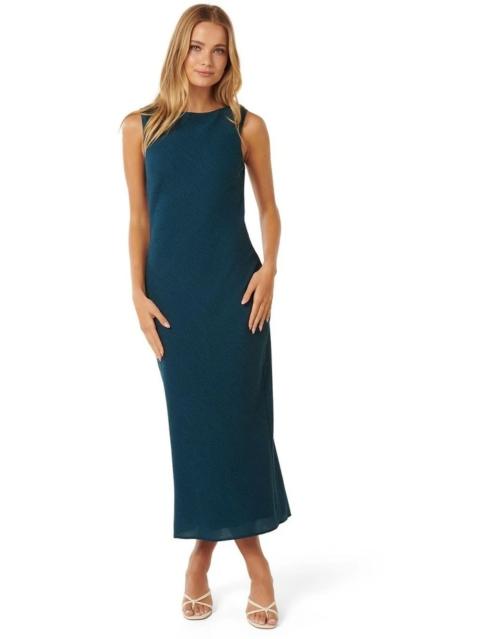 Forever New Aliza Column Midi Dress in Blue | MYER