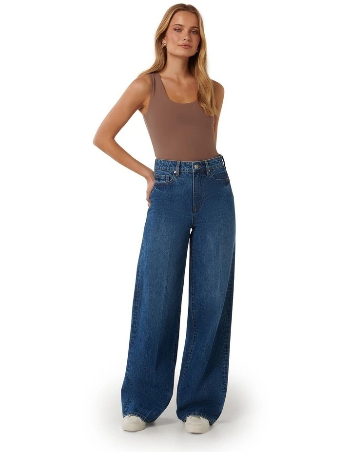 Forever New Heather Wide Leg Jean in Blue | MYER