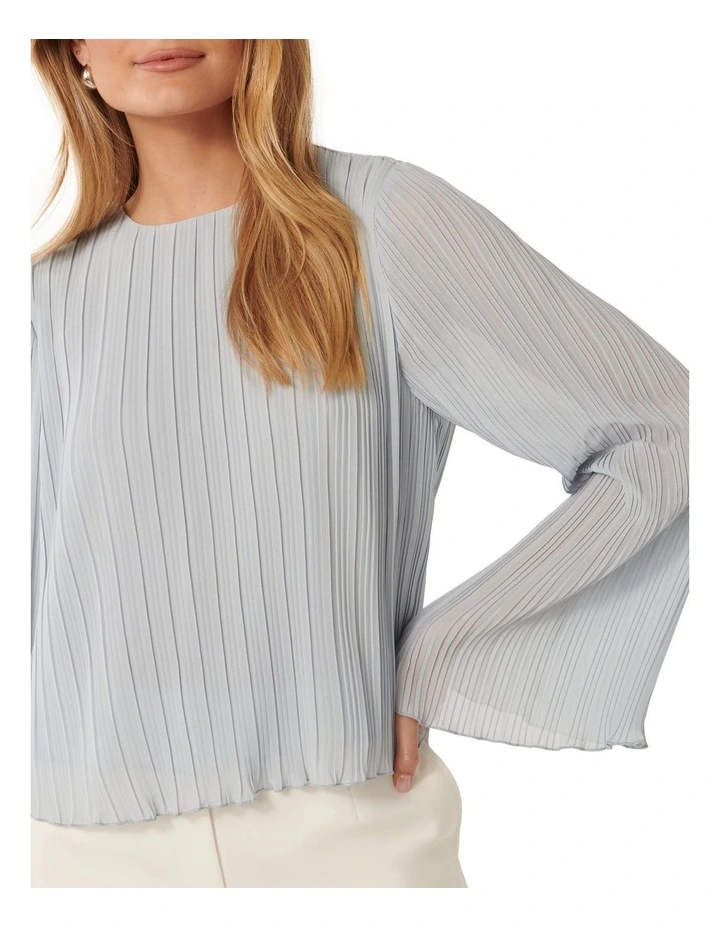Forever New Paxton Pleated Shell Top in Blue | MYER