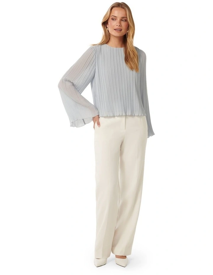 Forever New Paxton Pleated Shell Top in Blue | MYER