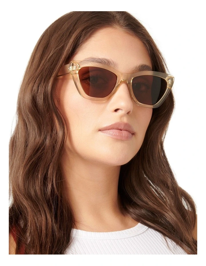 Forever New Daphne Cat Eye Sunglasses in White | MYER