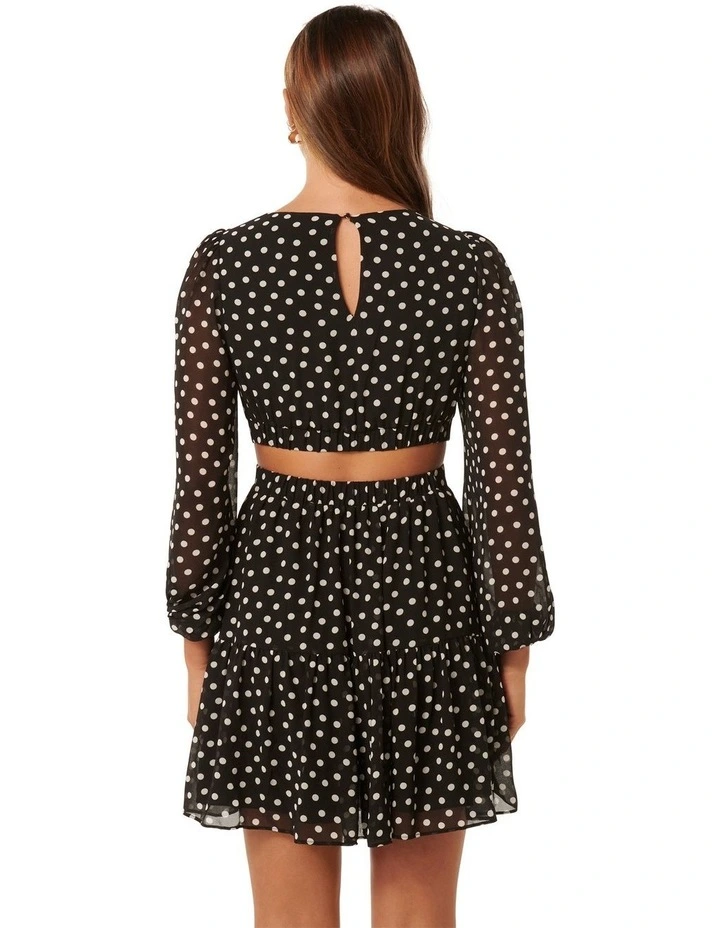 Forever New Eliza Elastic Waist Mini Dress in Black | MYER