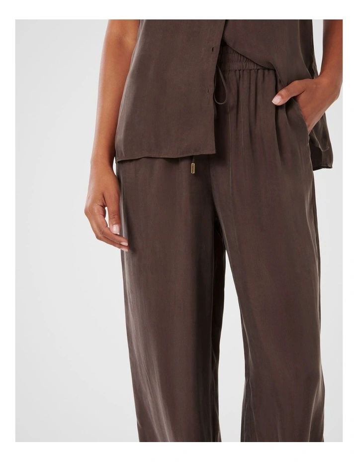 Forever New Emma Cupro Wide Leg Pants in Brown | MYER