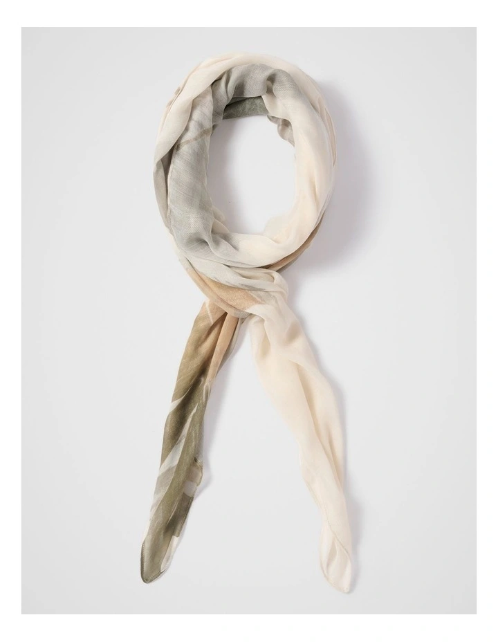 Forever New Lane Lightweight Ombre Scarf in Green Multi | MYER