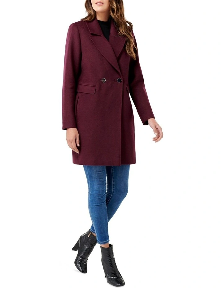 Forever New Amelia Crombie Coat | MYER