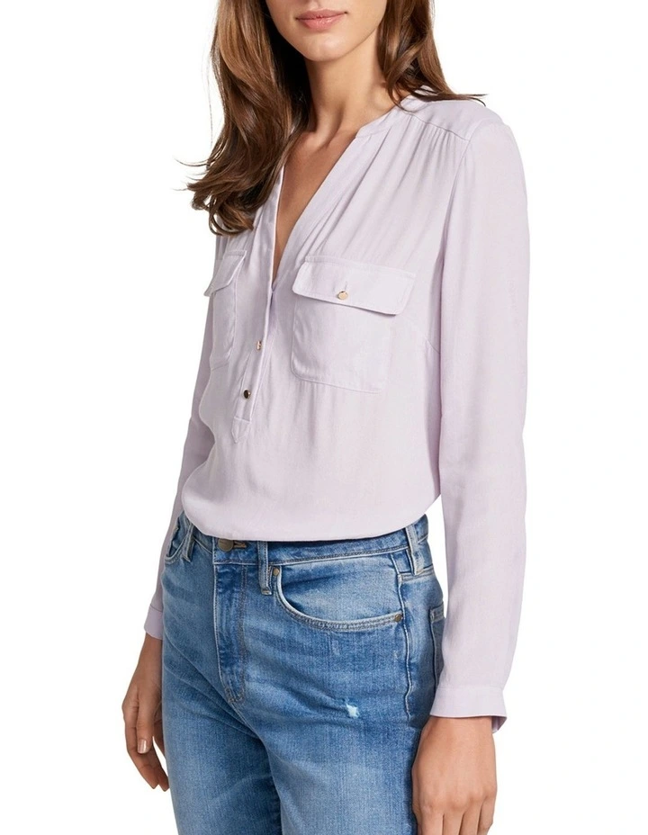 Forever New Katherine Pocket Mandarin Shirt | MYER