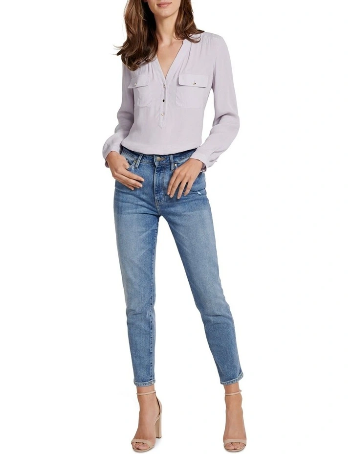 Forever New Katherine Pocket Mandarin Shirt | MYER