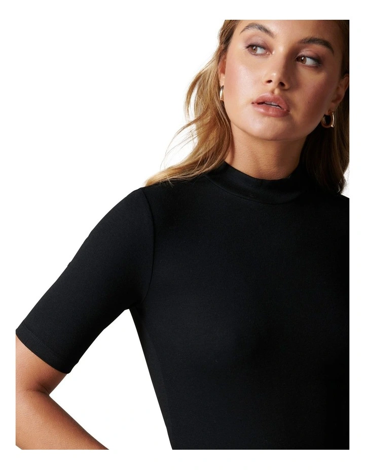 Forever New Mindy Short Sleeve Stand Neck Tee | MYER