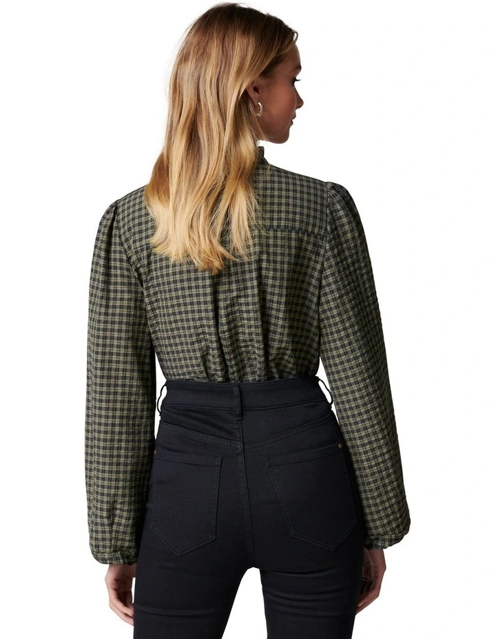 Forever New Anna Ruffle Check Blouse | MYER