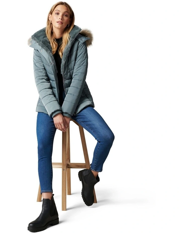 Forever New Freya short puffa | MYER
