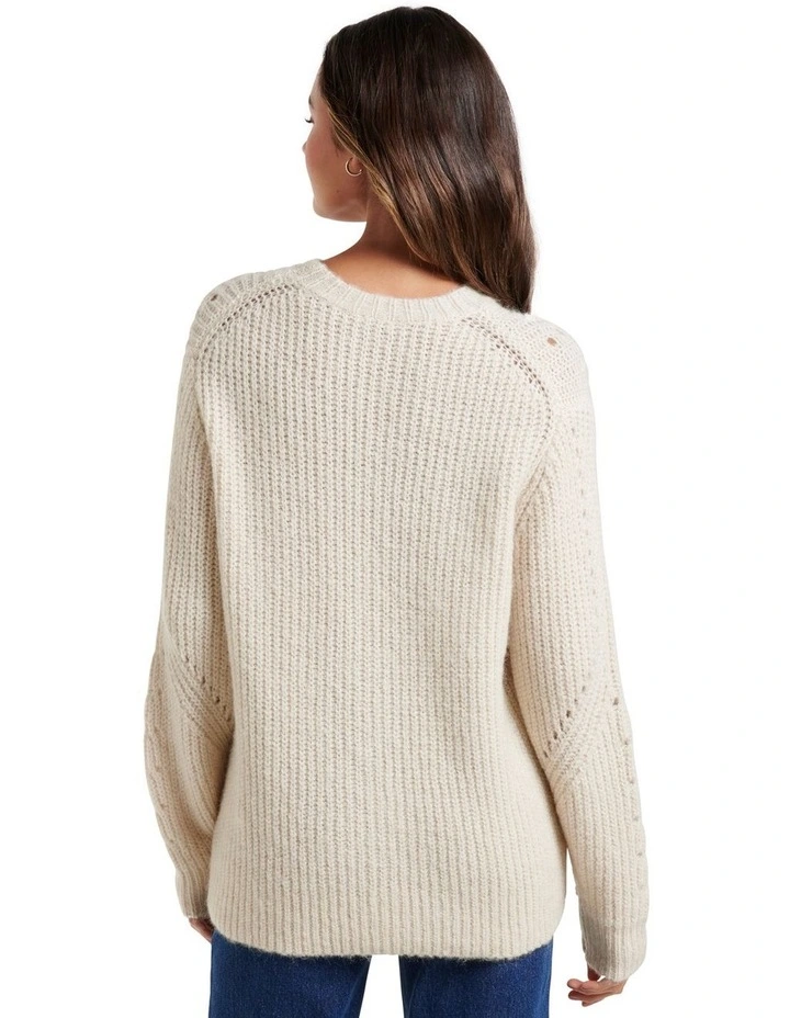 Forever New Lulu Fashioned Knit Jumper Neutral | MYER