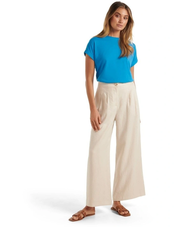 Forever New Cassie Boyfriend Tee in Intense Azure | MYER