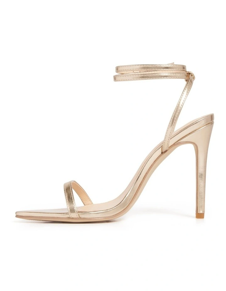 Forever New Kirsten Triangle Toe Stiletto in Gold | MYER
