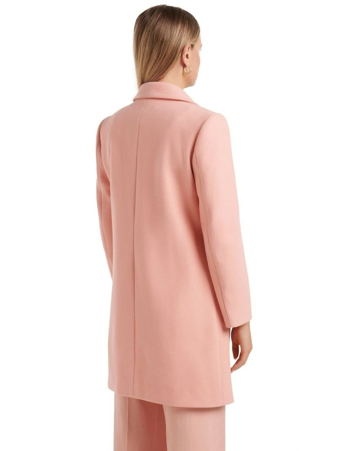 Forever New Diana Single Breasted Coatigan in Pink | MYER