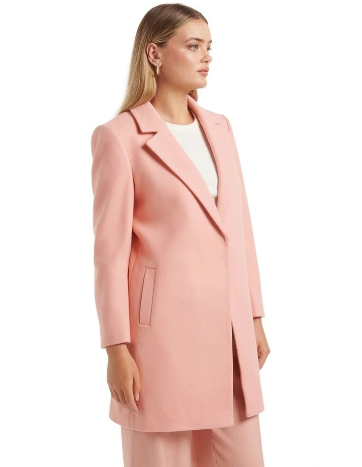 Forever New Diana Single Breasted Coatigan in Pink | MYER