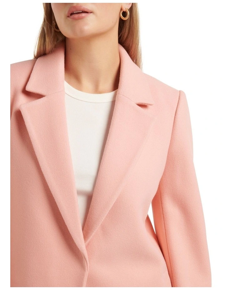 Forever New Diana Single Breasted Coatigan in Pink | MYER