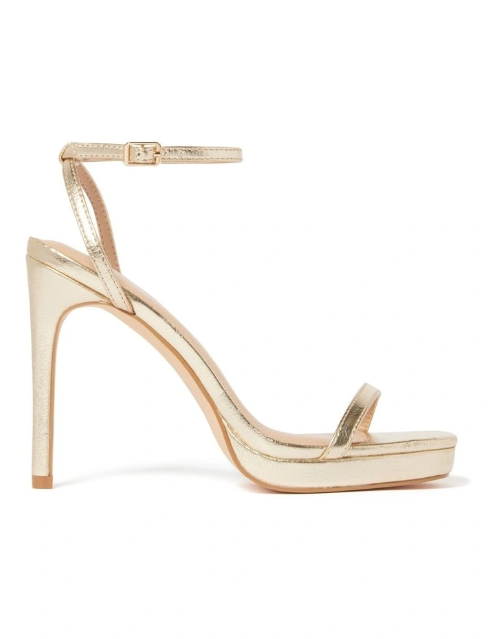 Forever New Kylie Platform Stiletto Heels in Gold | MYER
