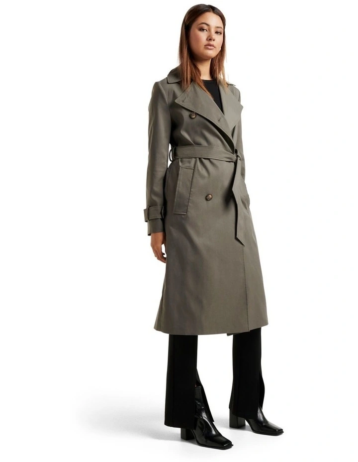 Forever New Hamilton Trench Mac in Green | MYER