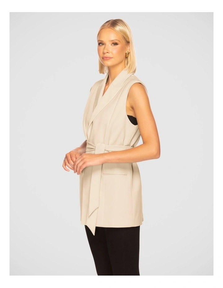 Pilgrim Flora Longline Vest in Stone | MYER