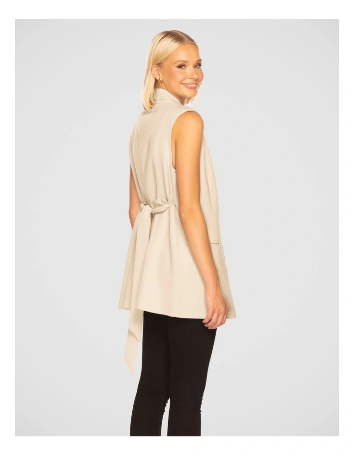 Pilgrim Flora Longline Vest in Stone | MYER