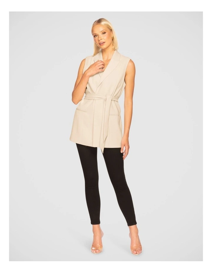 Pilgrim Flora Longline Vest in Stone | MYER