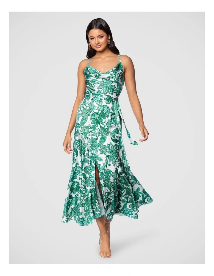 Pilgrim Yoko Dress in Green | MYER