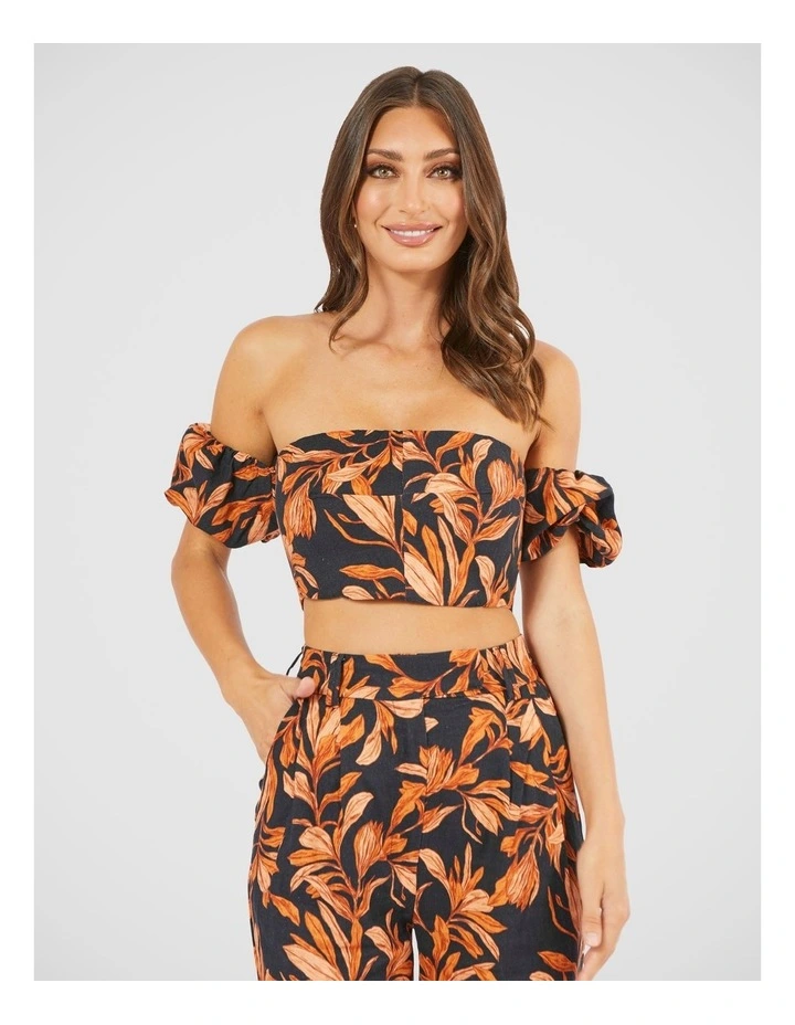 Pilgrim Cristina Top in Orange/Black | MYER