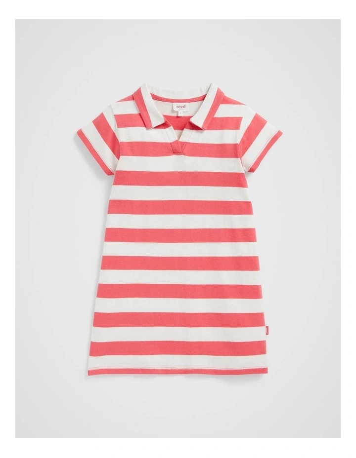Seed Heritage Core Rugby Dress in Wild Berry Stripe | MYER