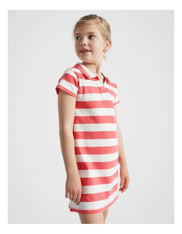 Seed Heritage Core Rugby Dress in Wild Berry Stripe | MYER