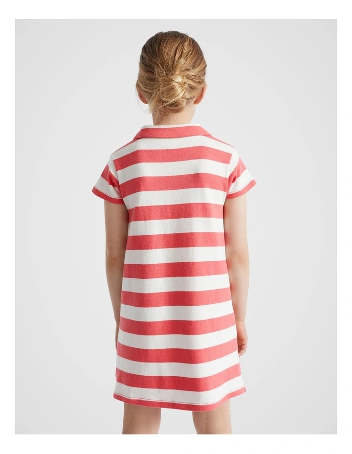 Seed Heritage Core Rugby Dress in Wild Berry Stripe | MYER