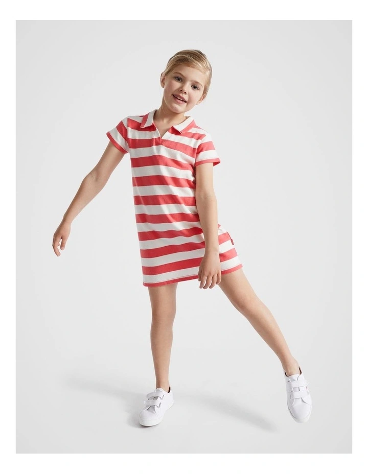 Seed Heritage Core Rugby Dress in Wild Berry Stripe | MYER