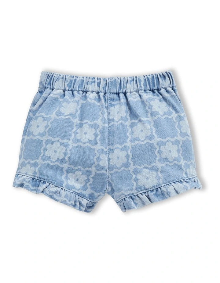 Seed Heritage Daisy Check Short in Clean Blue Wash | MYER