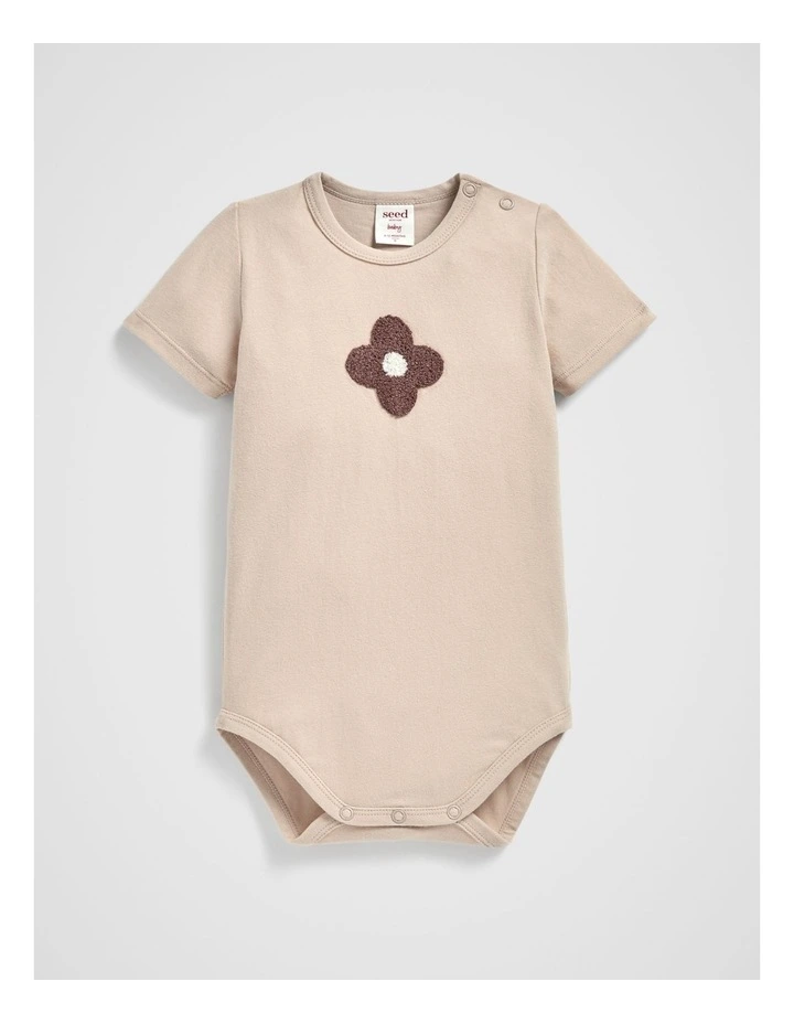 Seed Heritage Flower Bodysuit in Sand | MYER