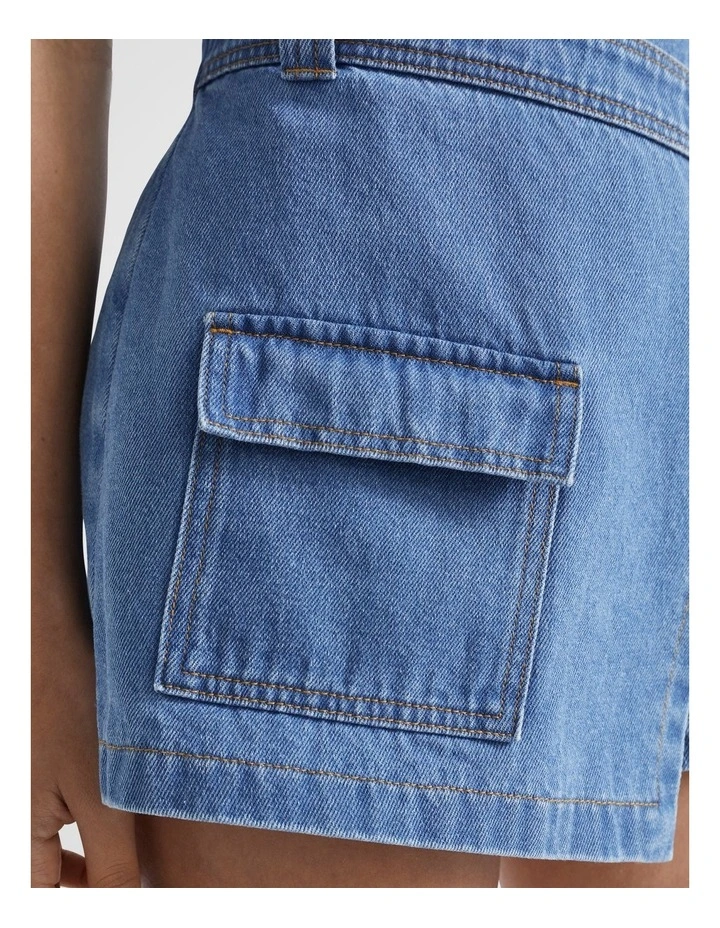 Seed Heritage Denim Skort in Bright Blue Wash | MYER