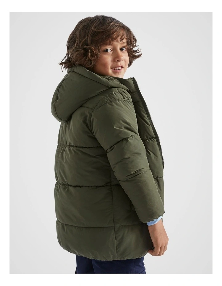 Seed Heritage Core Puffer Jacket in Pine | MYER