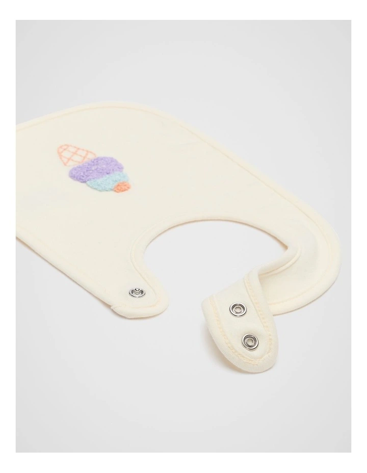Seed Heritage Ice Cream Bib in Milk | MYER