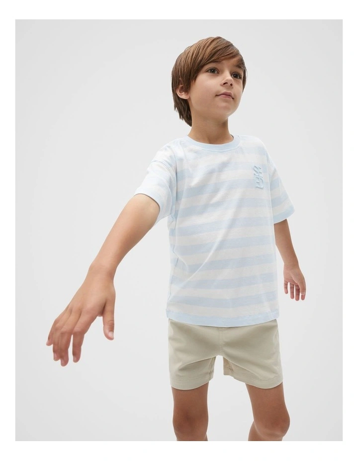 Seed Heritage Core Stripe Tee in Ice Blue | MYER