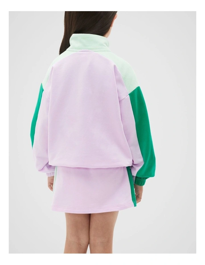 Seed Heritage Colour Block Logo Sweat in Multi | MYER