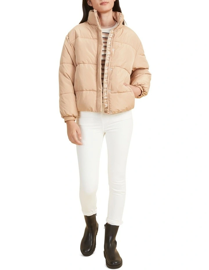Seed Heritage Logo Puffer Jacket Sand | MYER