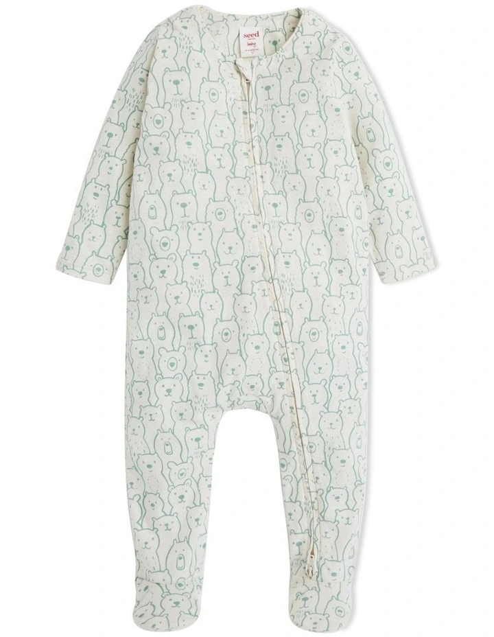 Seed Heritage Bear Zipsuit | MYER