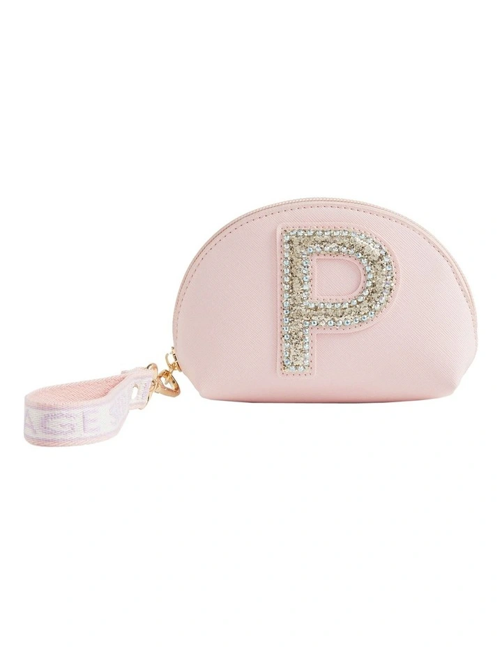 Seed Heritage Glitter Initial "P" Purse in Pink | MYER