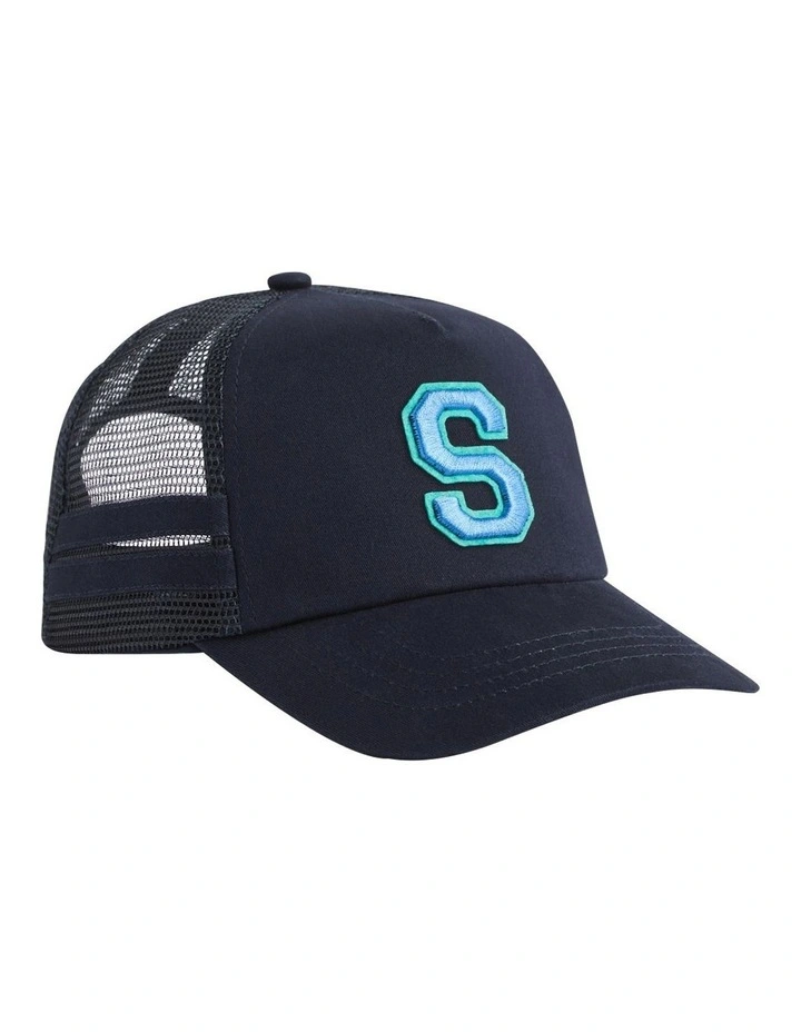 Seed Heritage Initial "S" Cap in Navy | MYER